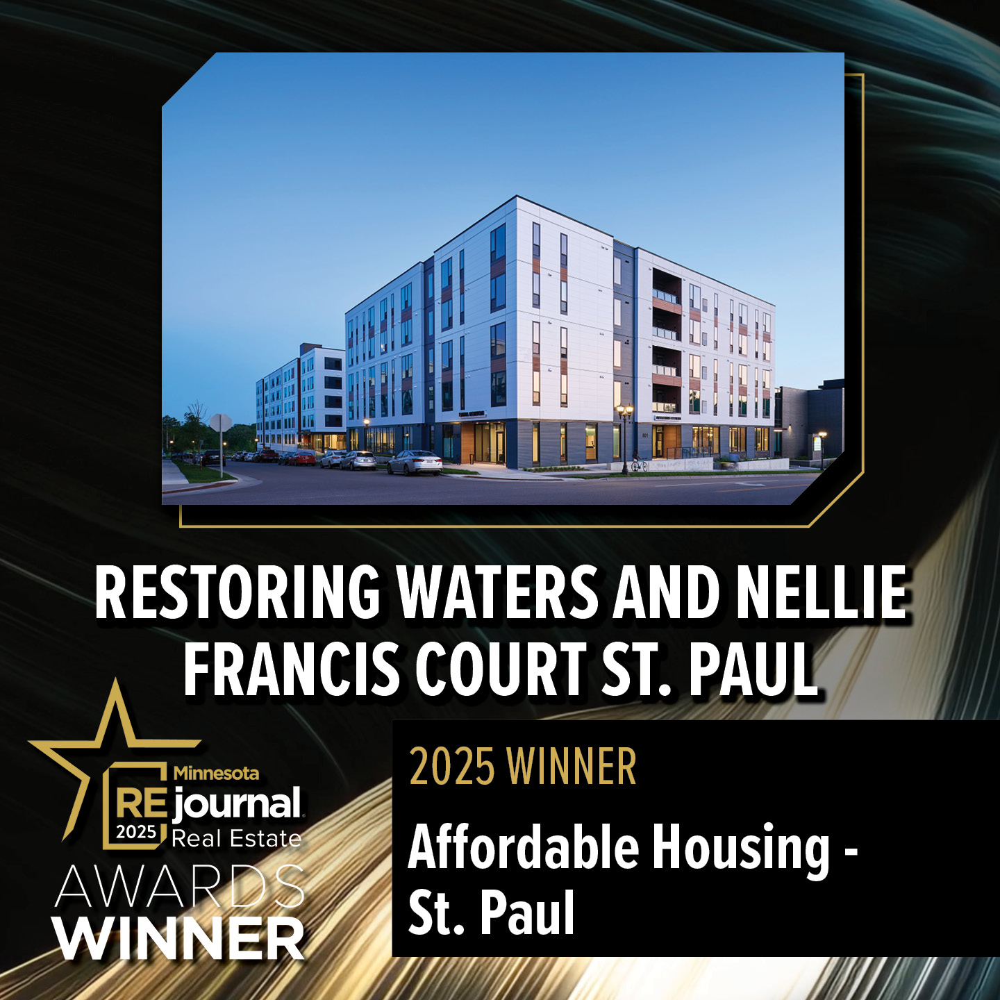 Restoring Waters & Nellie Francis Court Honored with Minnesota Real Estate Journal Award for ...